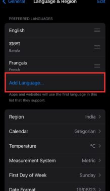 How to change the Google search language