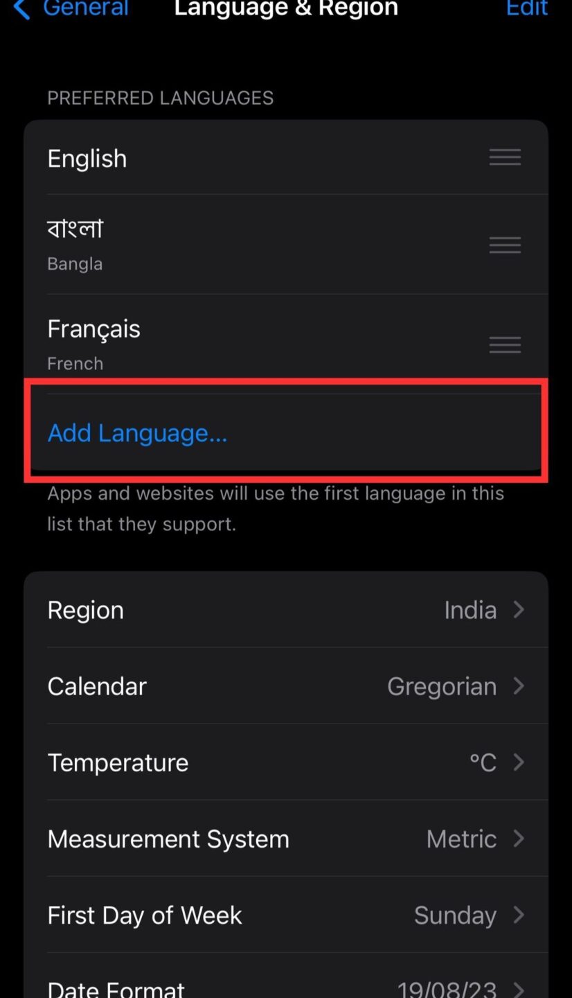 How to change the Google search language
