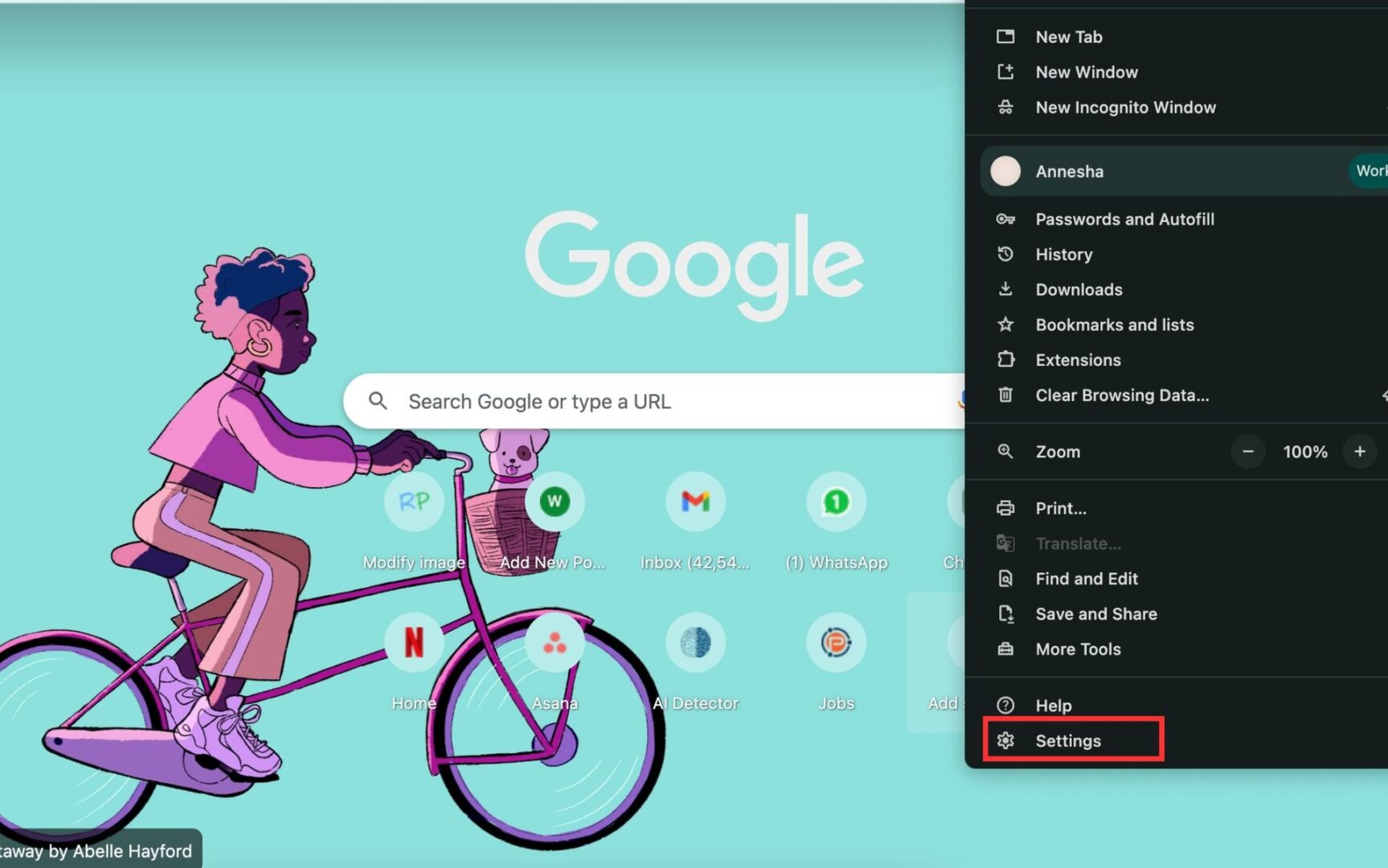 How to change the Google search language