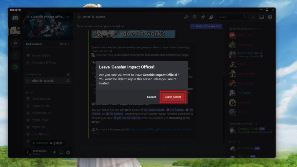 How to leave a Discord server - Android Authority