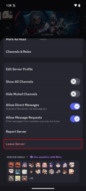 How to leave a Discord server - Android Authority