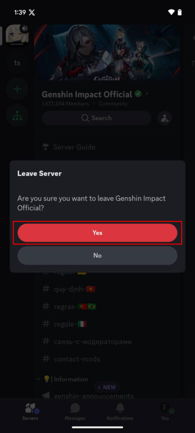 How to leave a Discord server - Android Authority