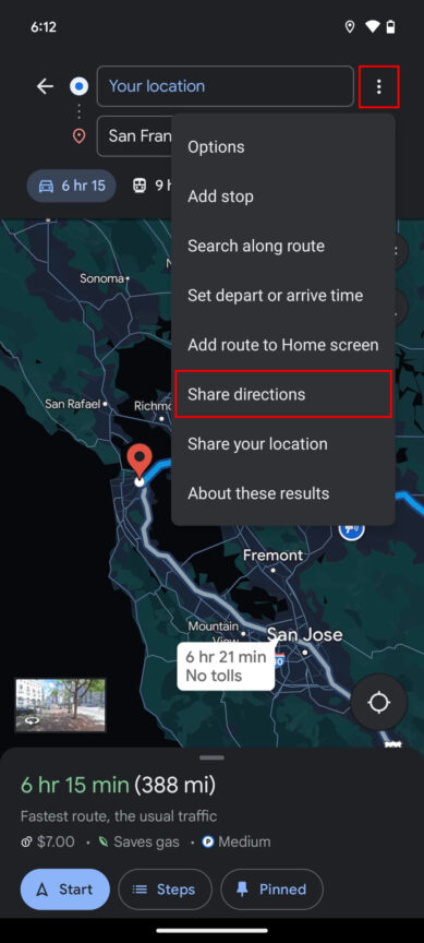 How to save a route on Google Maps - Android Authority