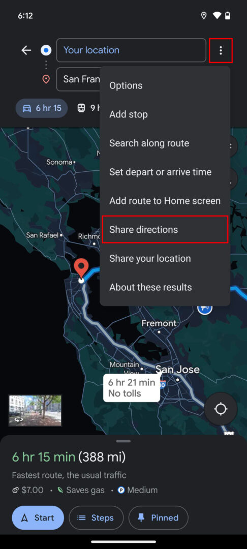 How to save a route on Google Maps - Android Authority