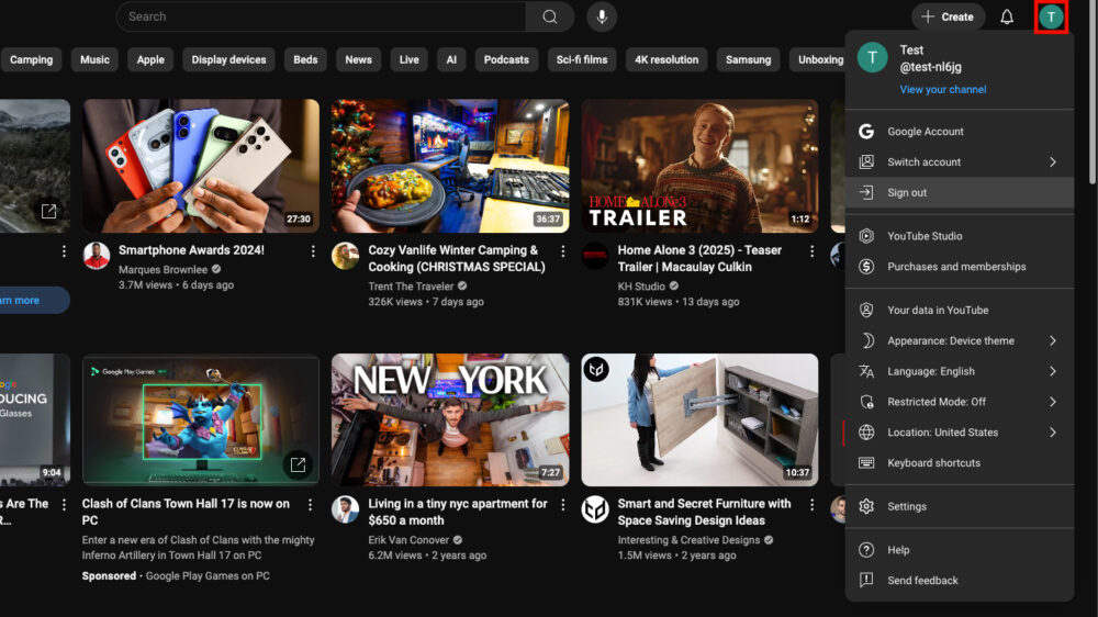 How to sign out of YouTube on any device - Android Authority