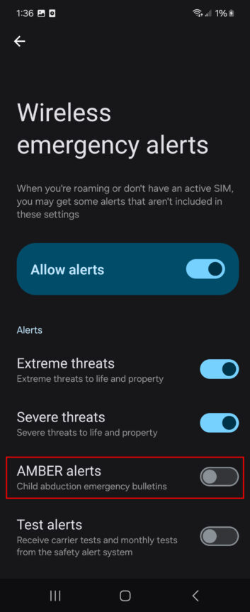 How to turn off Amber Alerts on your Android device