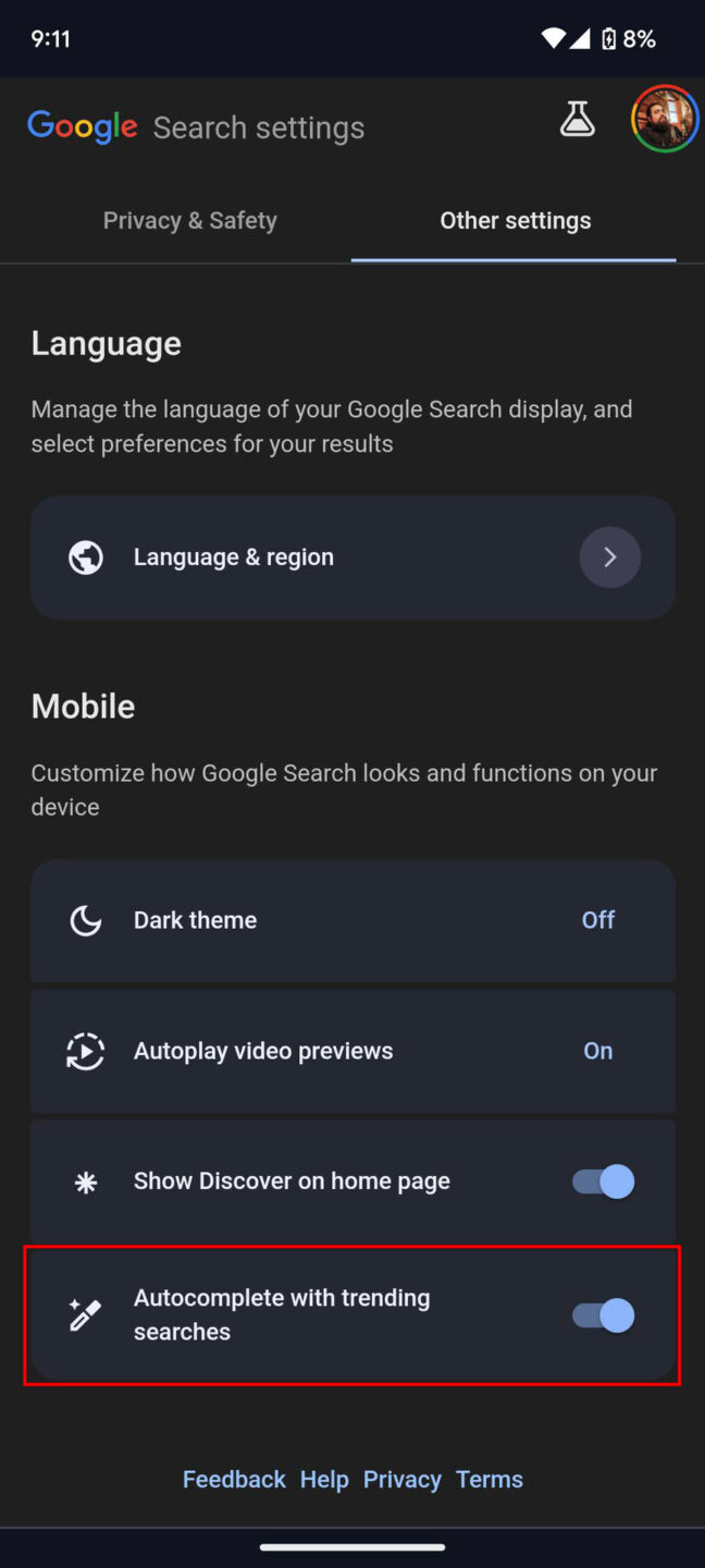 How to turn off trending searches on Android - Android Authority
