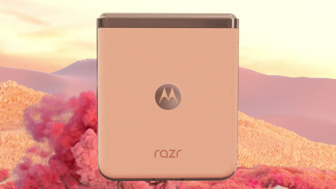 The Motorola Razr Plus is now available in a vibrant Peach Fuzz option