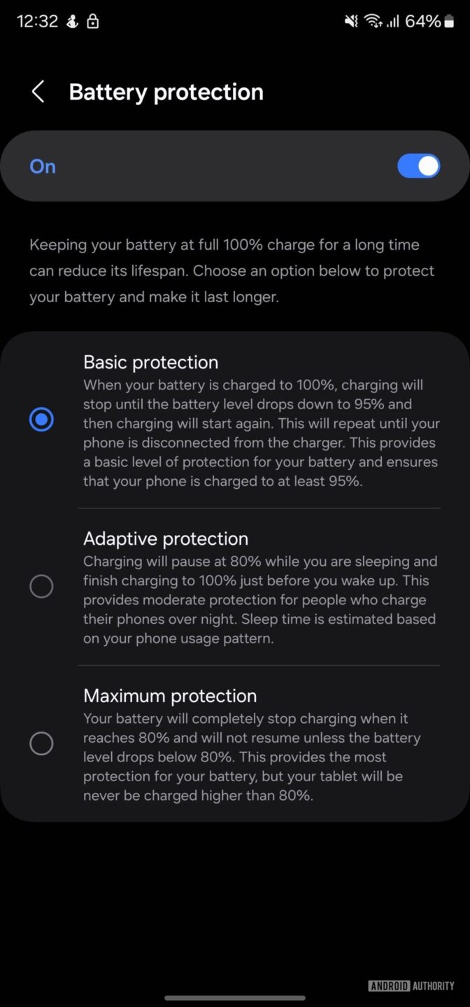 Samsung's upcoming battery protection feature actually exists on One UI 6