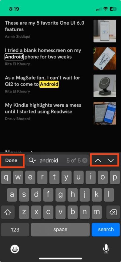 How to do Control + F on an iPhone? - Android Authority