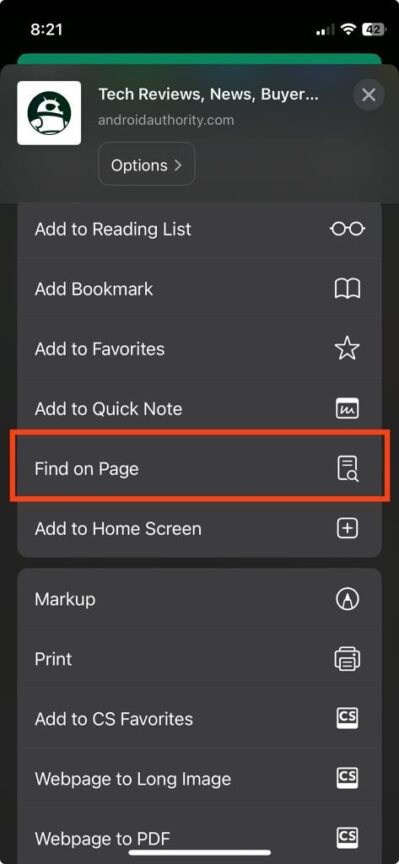 How to do Control + F on an iPhone? - Android Authority