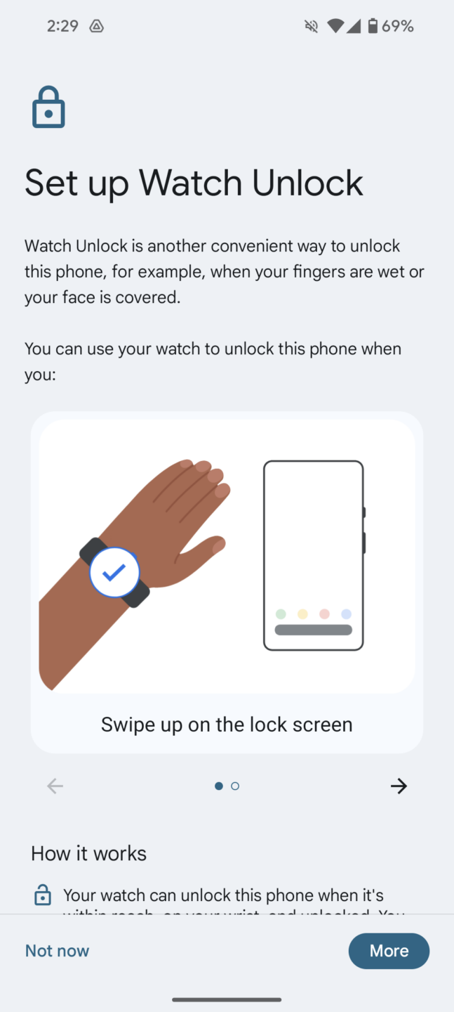 Pixel Watch Unlock is very neat on phones, but I wish it worked both ways