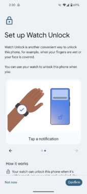Pixel Watch Unlock is very neat on phones, but I wish it worked both ways