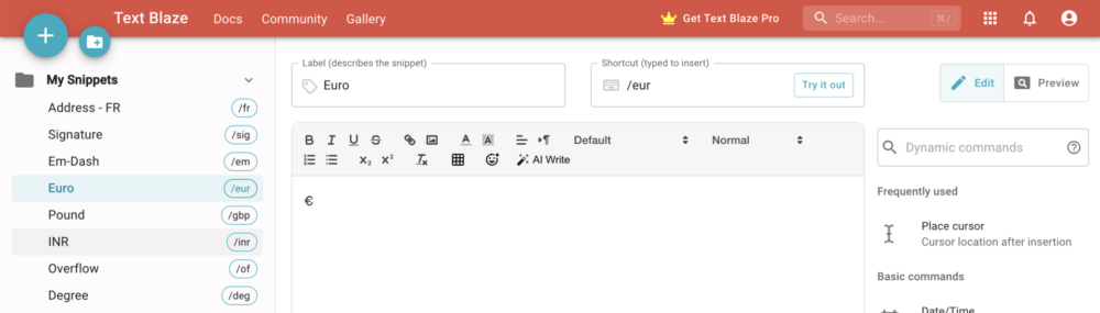 Text Blaze is the one Chrome extension I can't live without