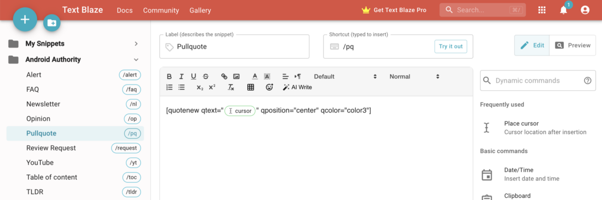 Text Blaze is the one Chrome extension I can't live without