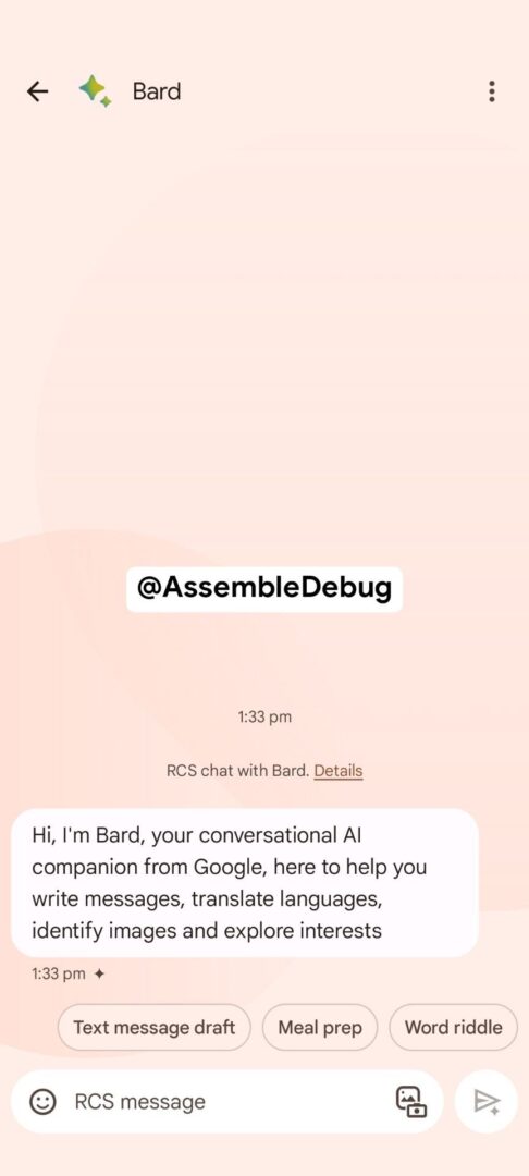You'll soon be able to chat with Bard in Google Messages