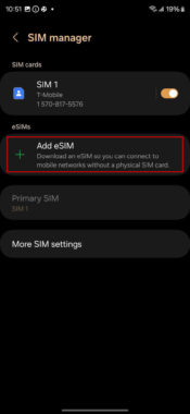 How to activate an eSIM on the Samsung Galaxy S24 series