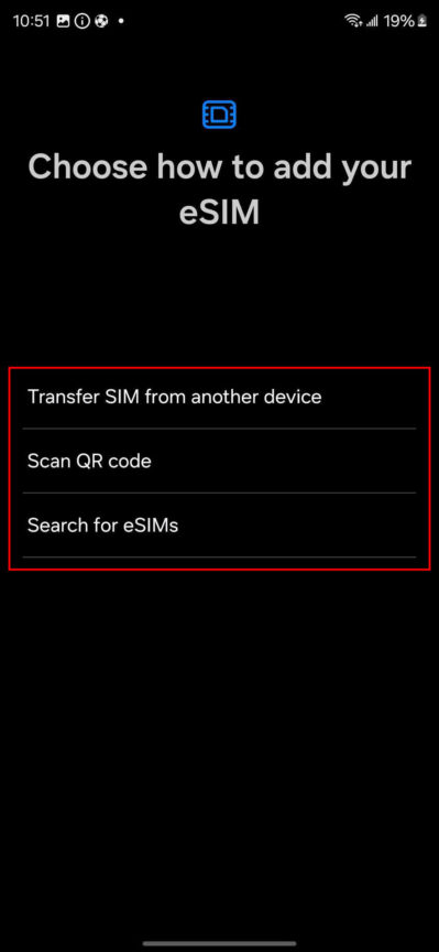 How to activate an eSIM on the Samsung Galaxy S24 series