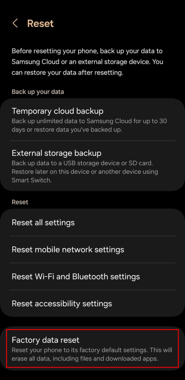 How to factory reset the Samsung Galaxy S24 - Android Authority