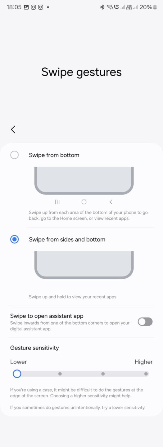 One UI 6.1 gets rid of Samsung's alternate navigation gestures