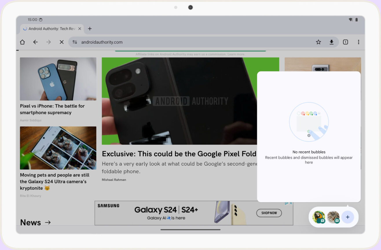 Here's a first look at Android's revamped chat bubbles feature on the ...