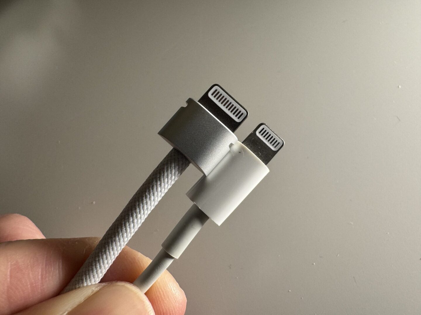 The Apple Vision Pro's battery uses an oversized lightning connector