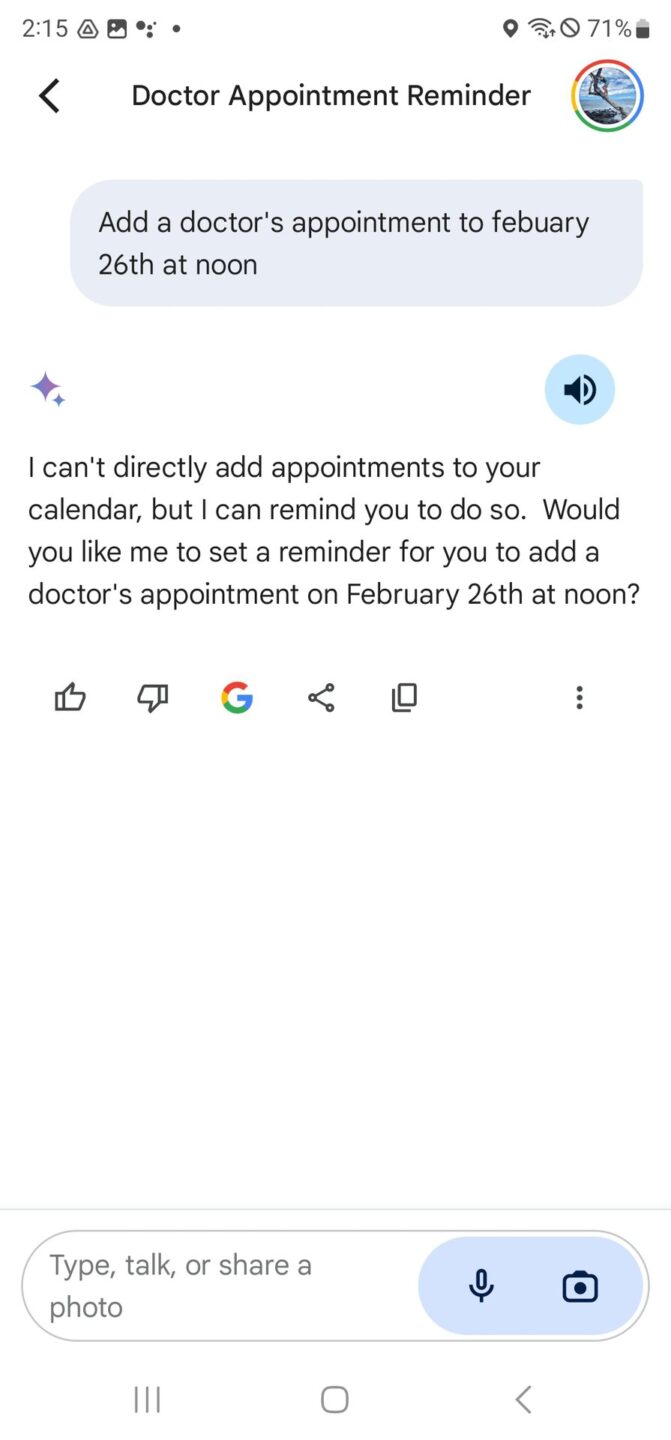 Hands on with Google's new Gemini app