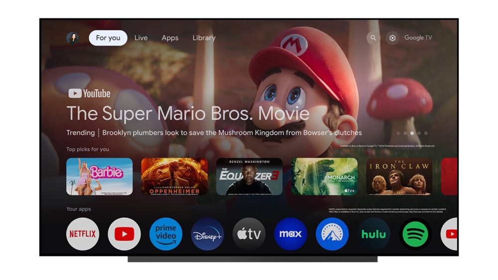 Google TV's For You home screen gets a refresh to fit in more apps ...