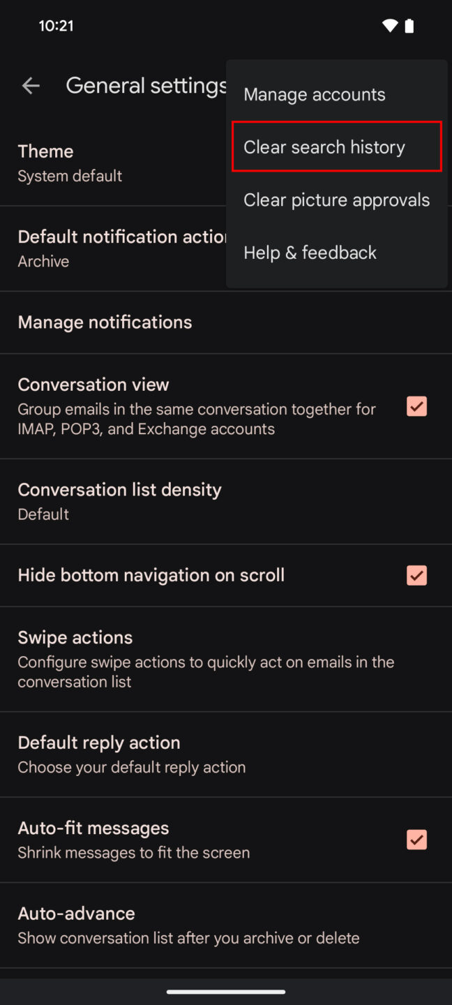 How to delete your Gmail search history - Android Authority