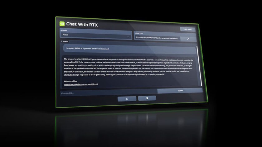 NVIDIA's Chat with RTX is an AI chatbot that runs offline on your ...