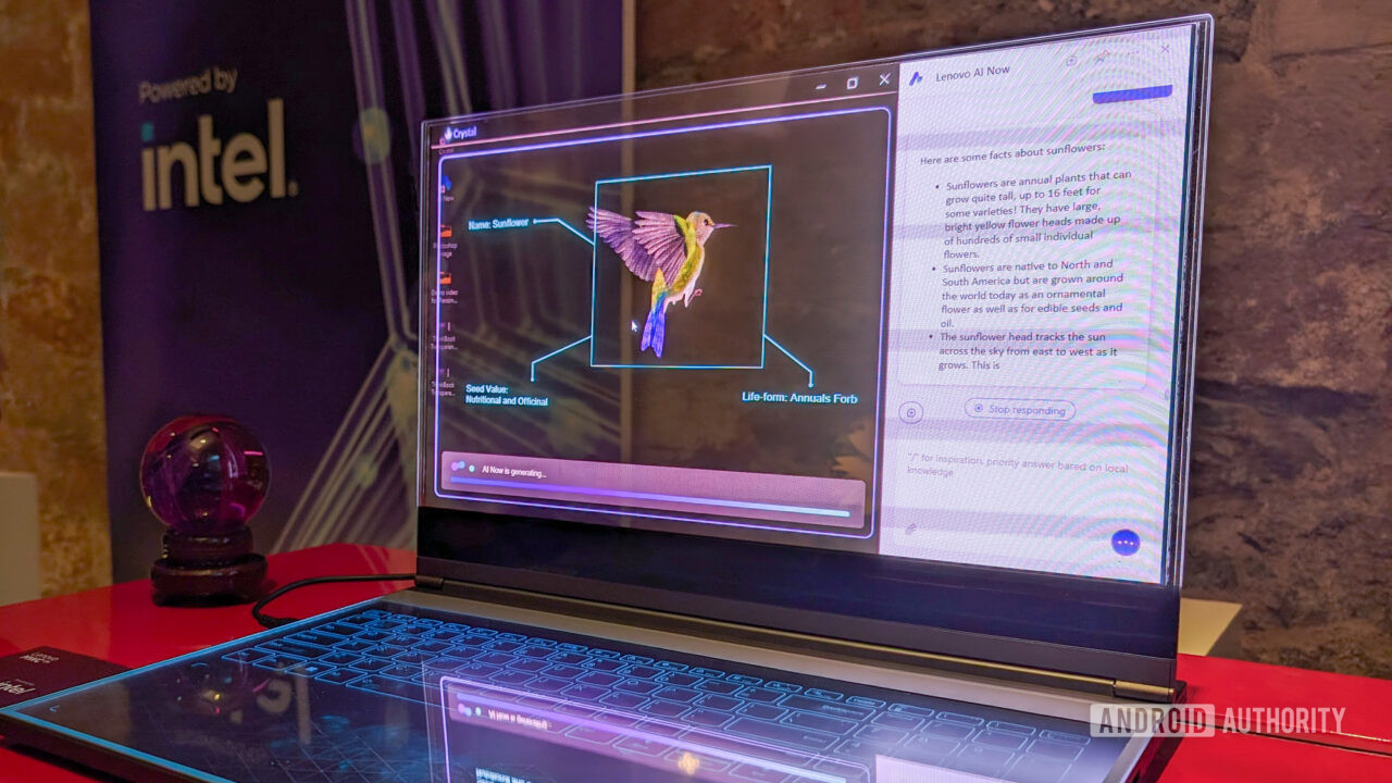 Lenovo transparent laptop hands-on: Utterly, uselessly cool