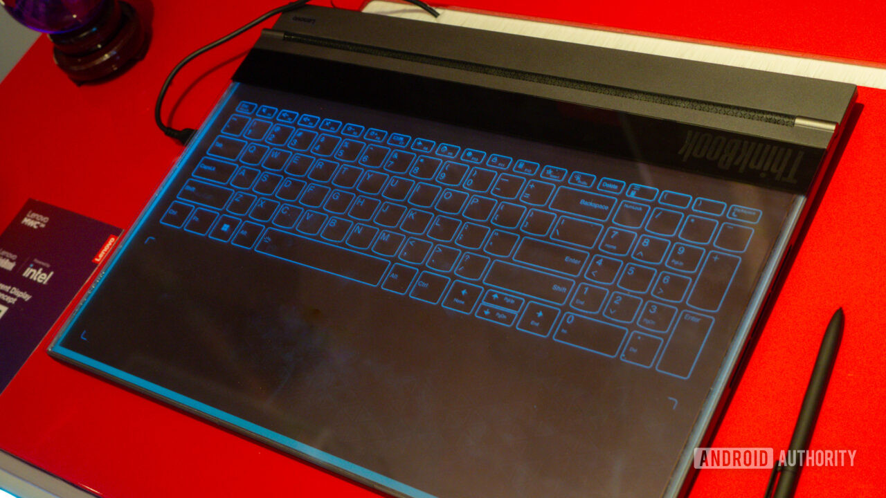 Lenovo transparent laptop hands-on: Utterly, uselessly cool