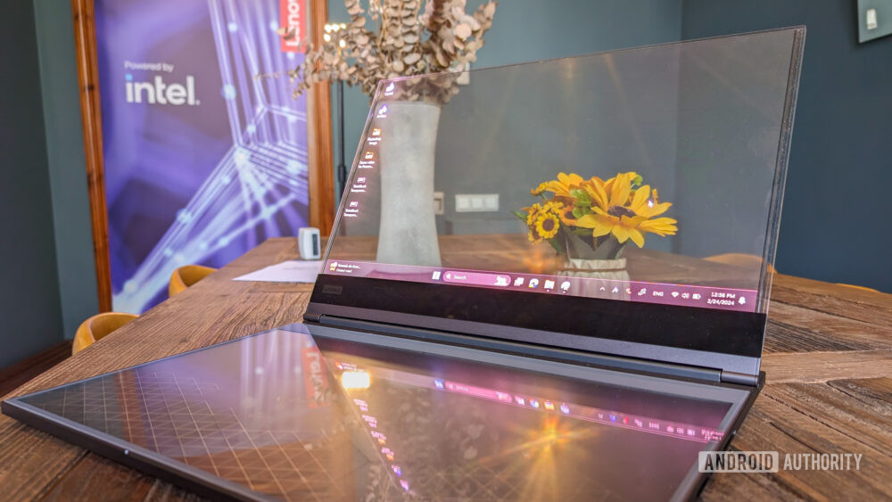 Lenovo transparent laptop hands-on: Utterly, uselessly cool