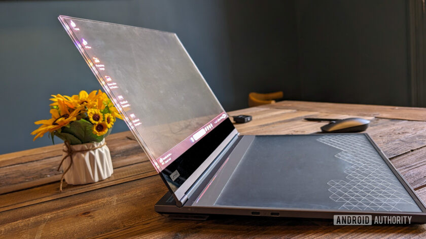 Lenovo transparent laptop hands-on: Utterly, uselessly cool