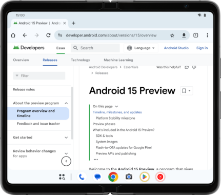 Android 15 DP2 lets you bring back the old taskbar on your Pixel Tablet ...