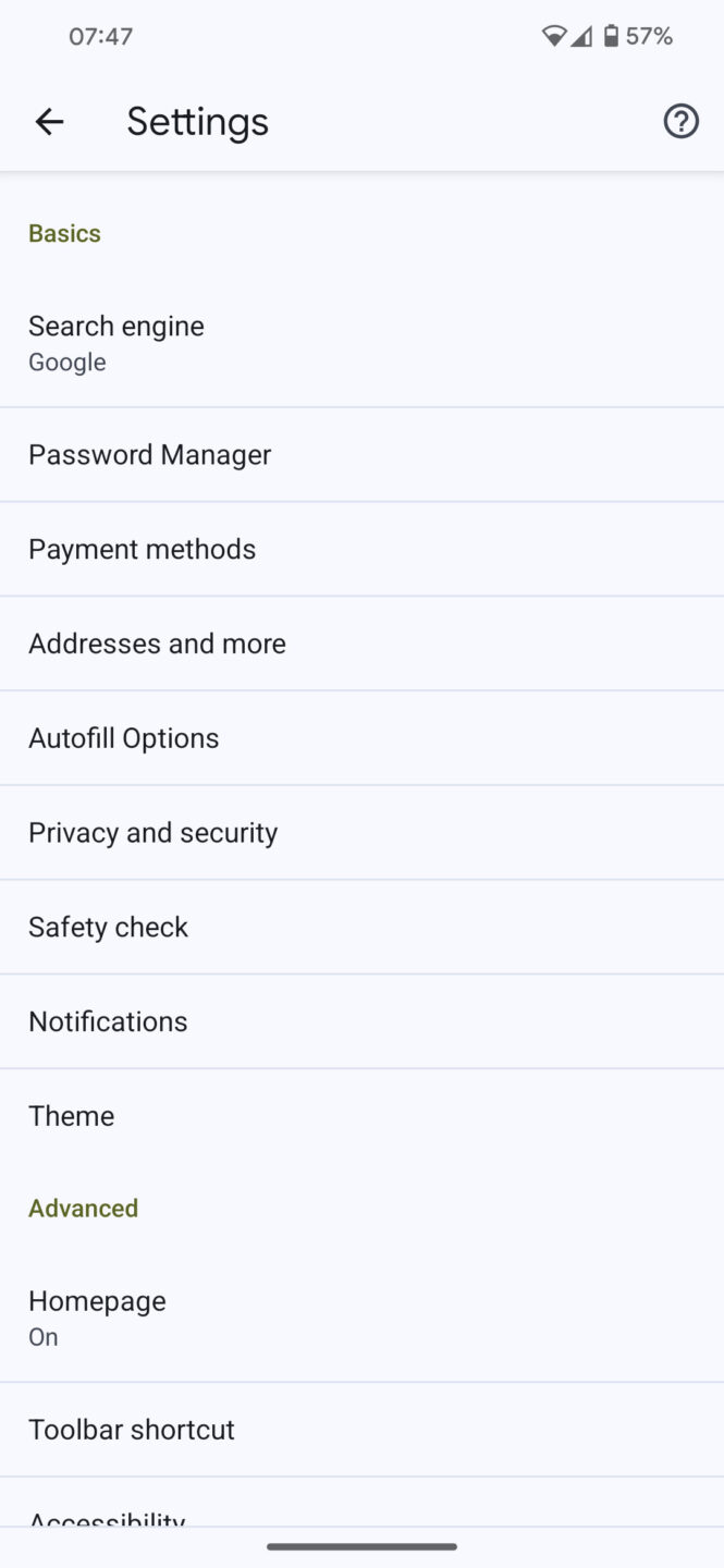 Chrome for Android now lets you use a non-Google password manager