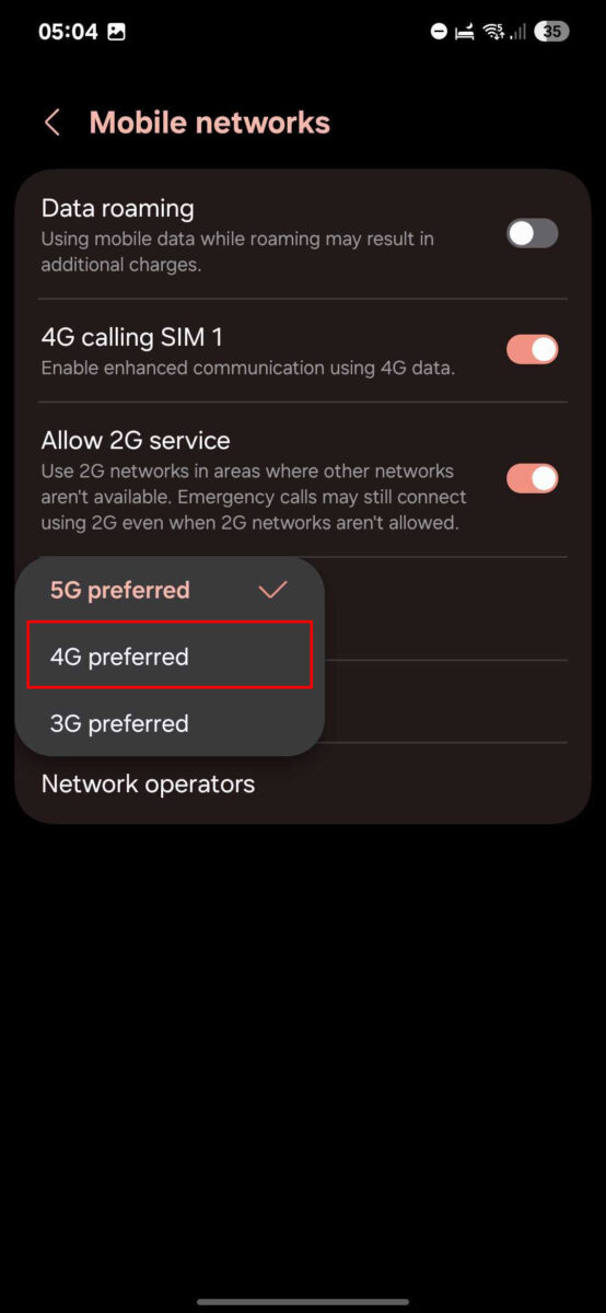 How to turn off 5G on your Android phone - Android Authority