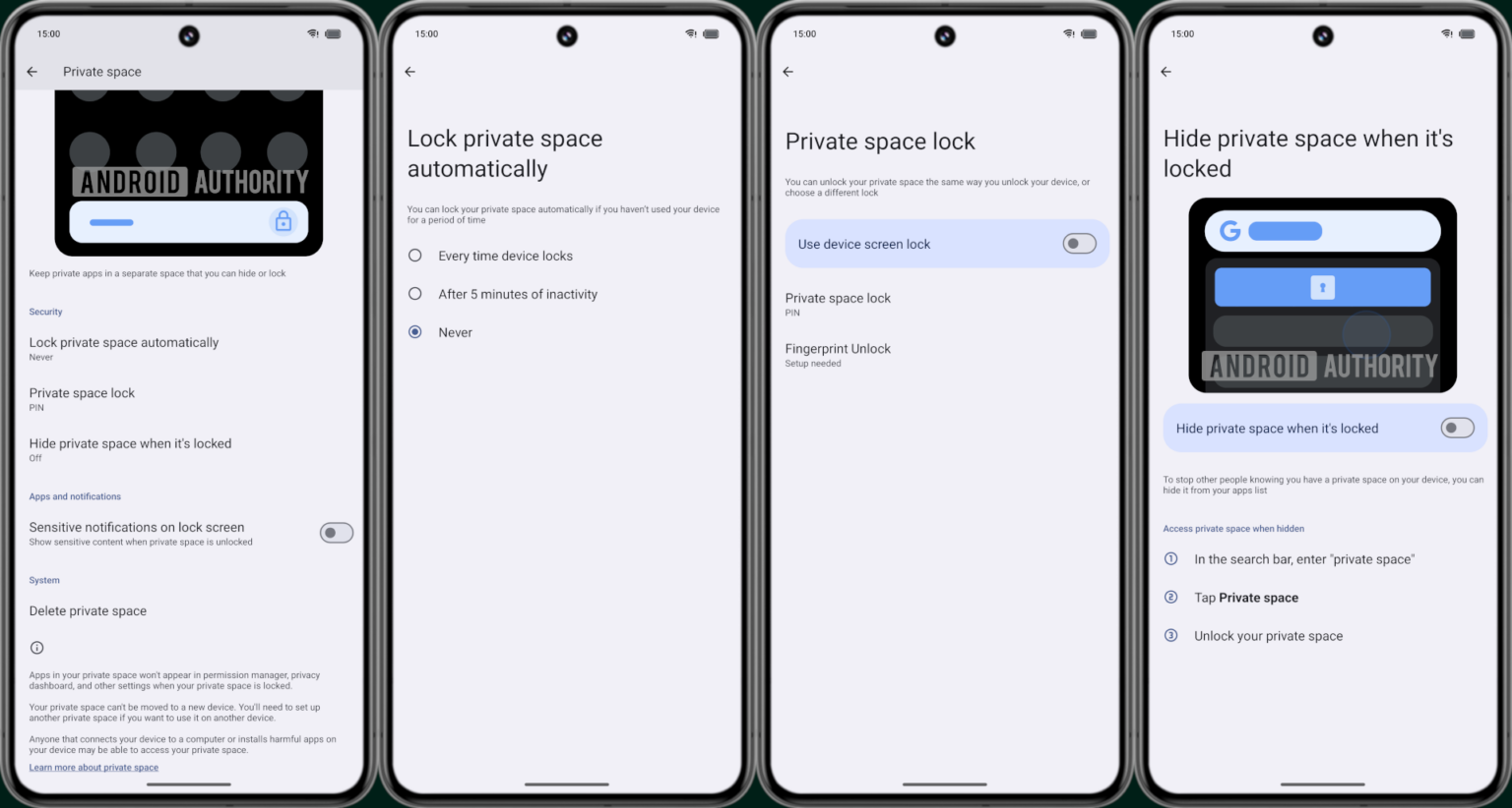 Android 15's Private Space is getting more features to hide your apps ...