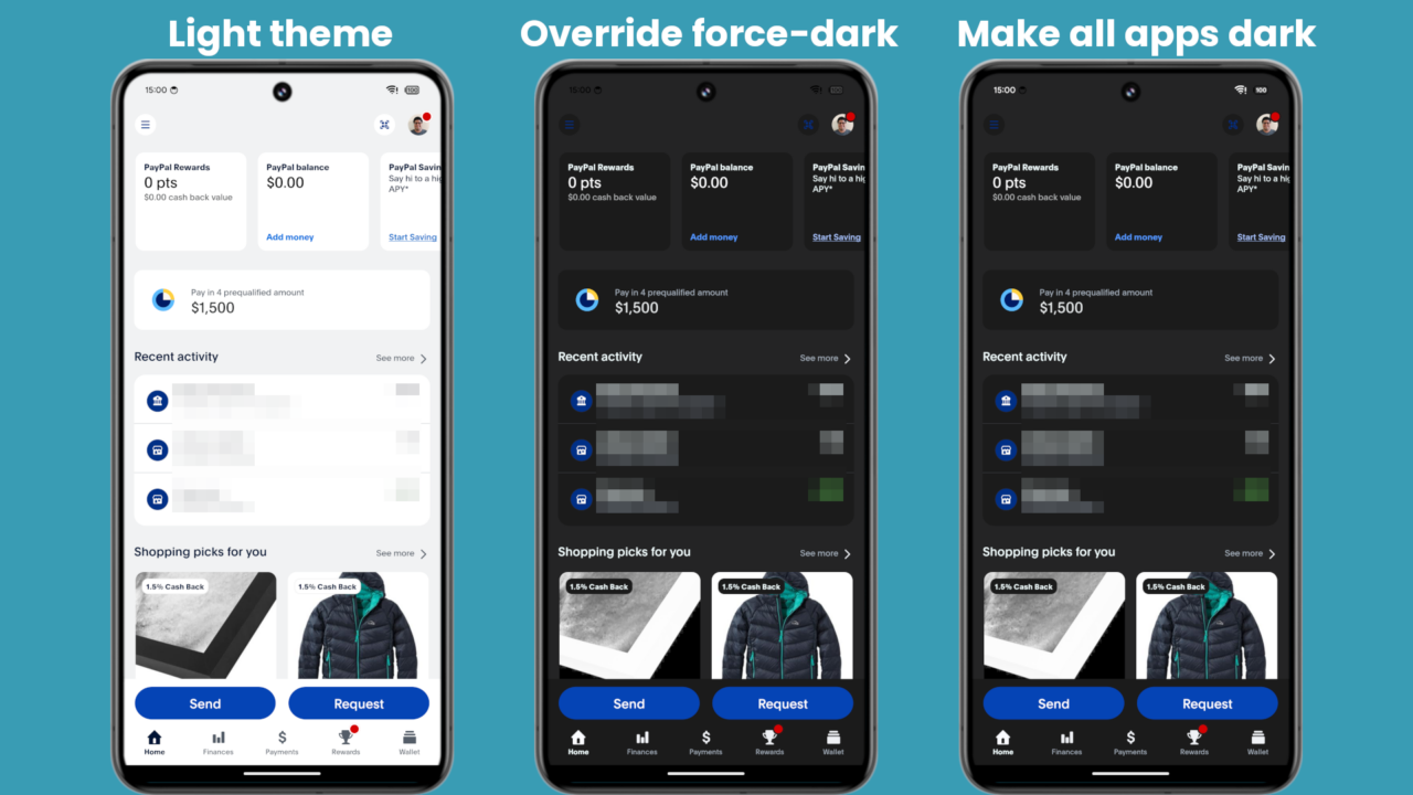 Android 15 will let you force apps to go dark, even if they don't support it