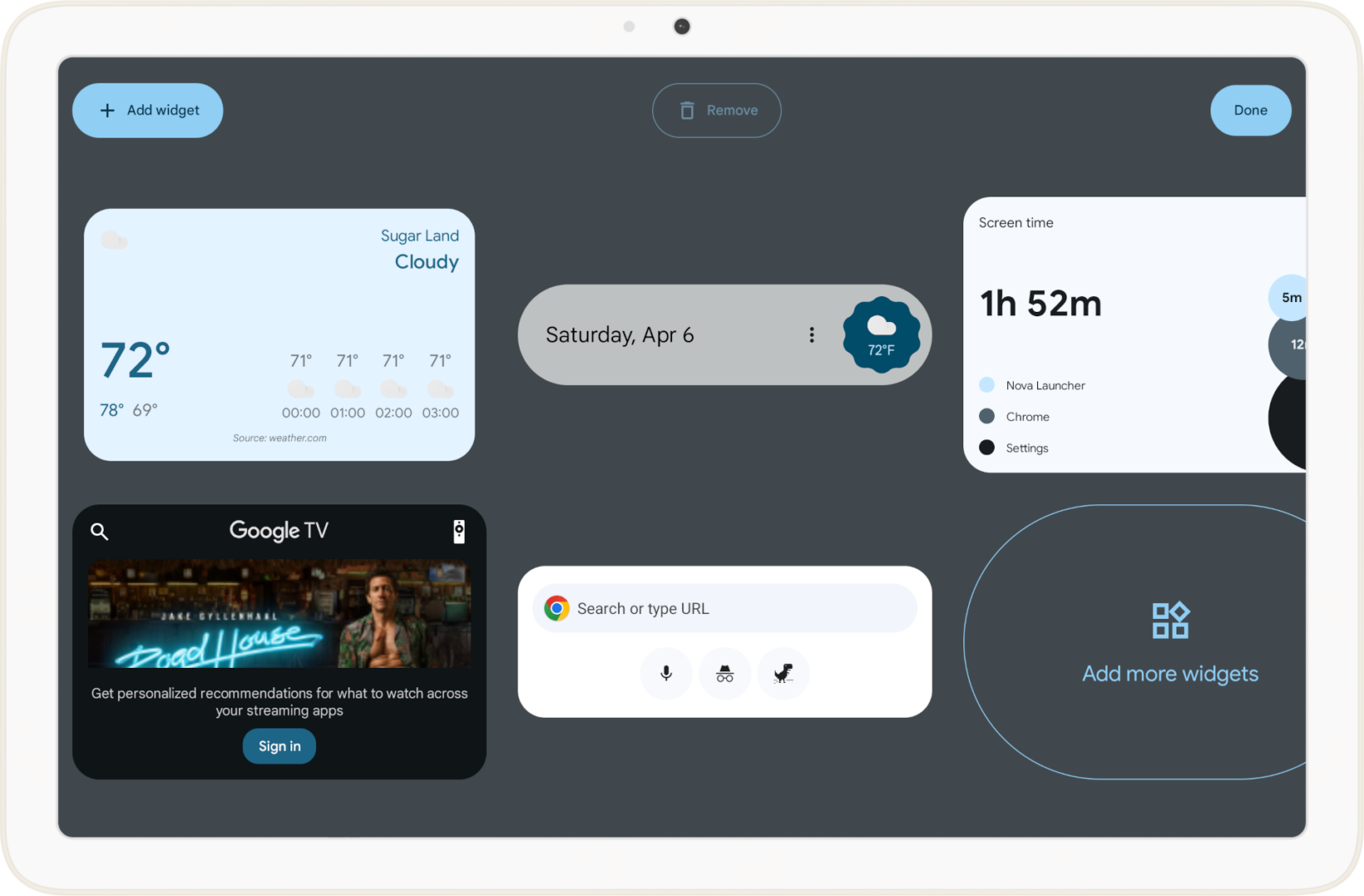 Android 15 will let you add widgets to the lock screen, but only on tablets