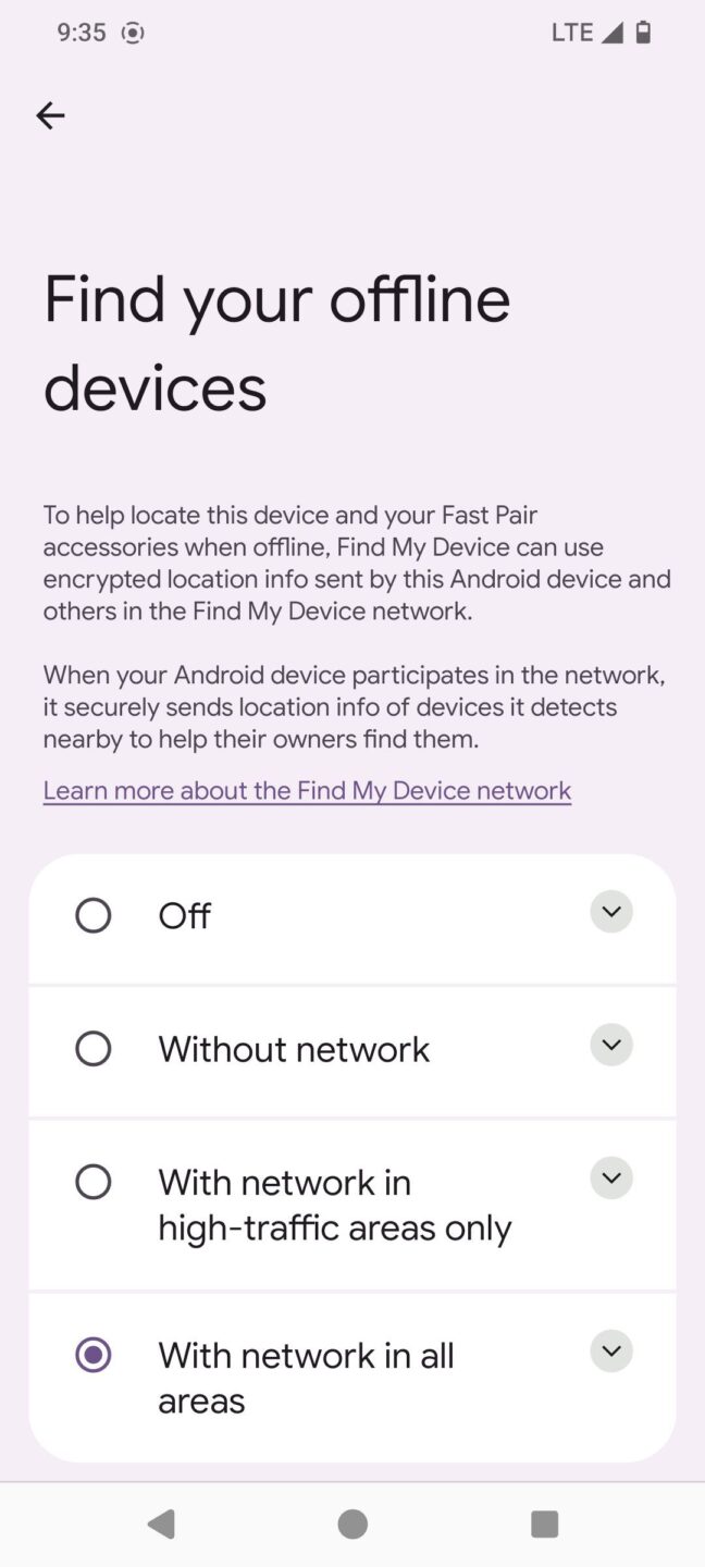 Android Find My Device finally is active, but still not turned on