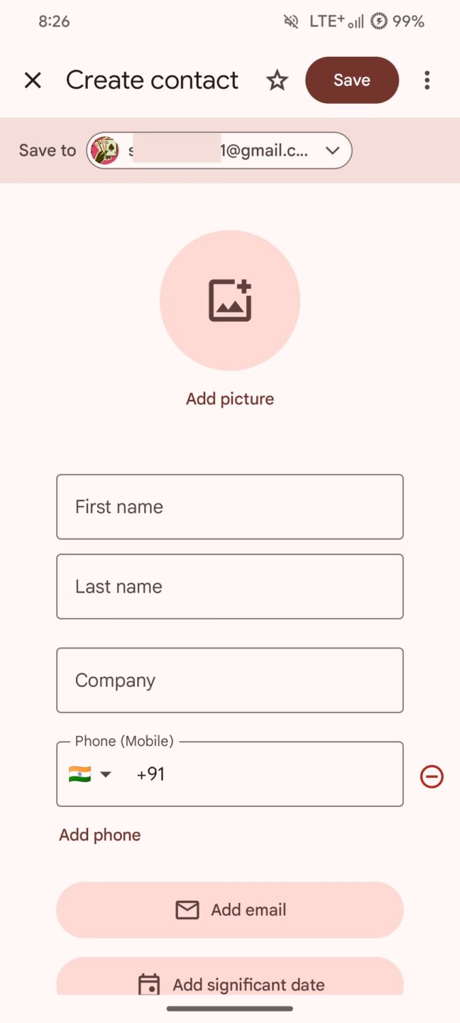 Google Contacts redesign makes adding new contacts more intuitive