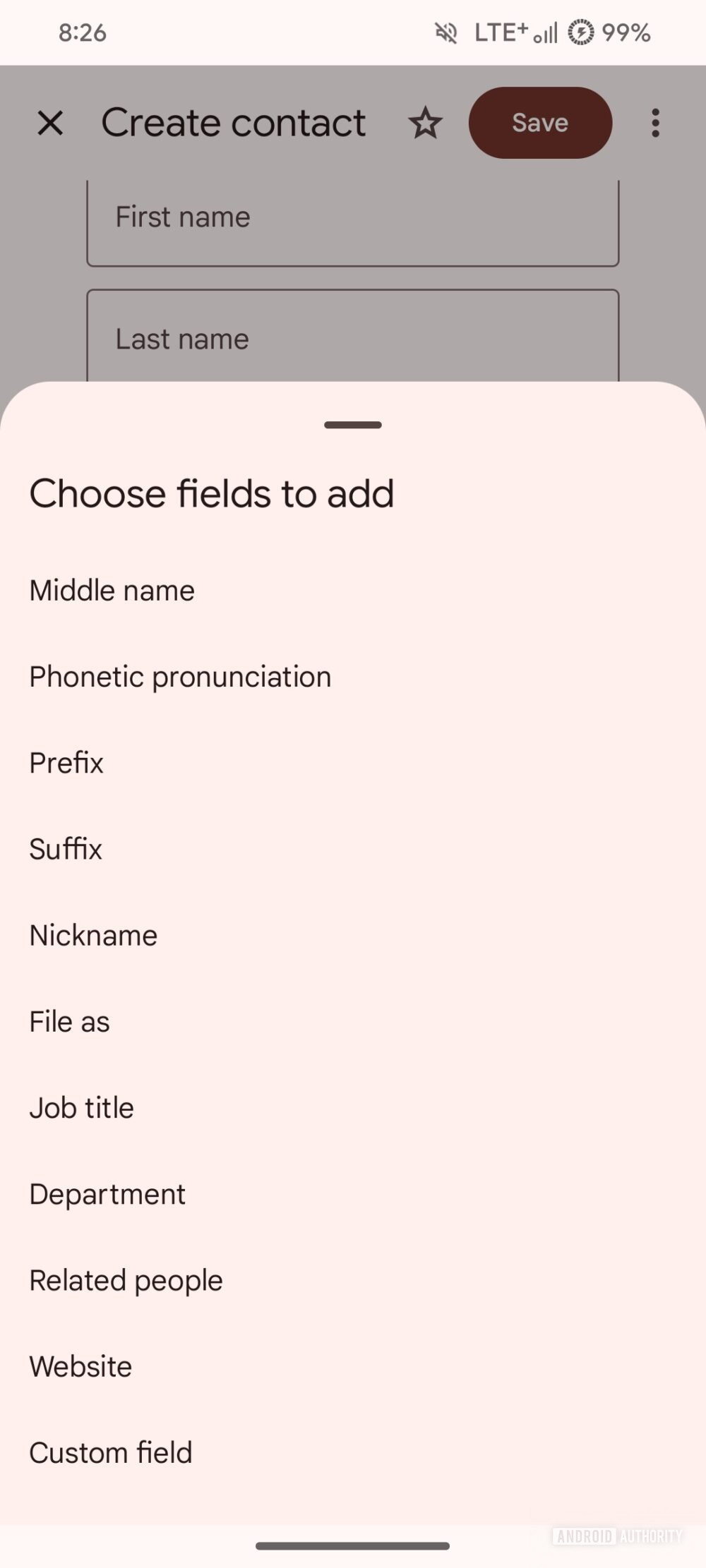 Google Contacts redesign makes adding new contacts more intuitive