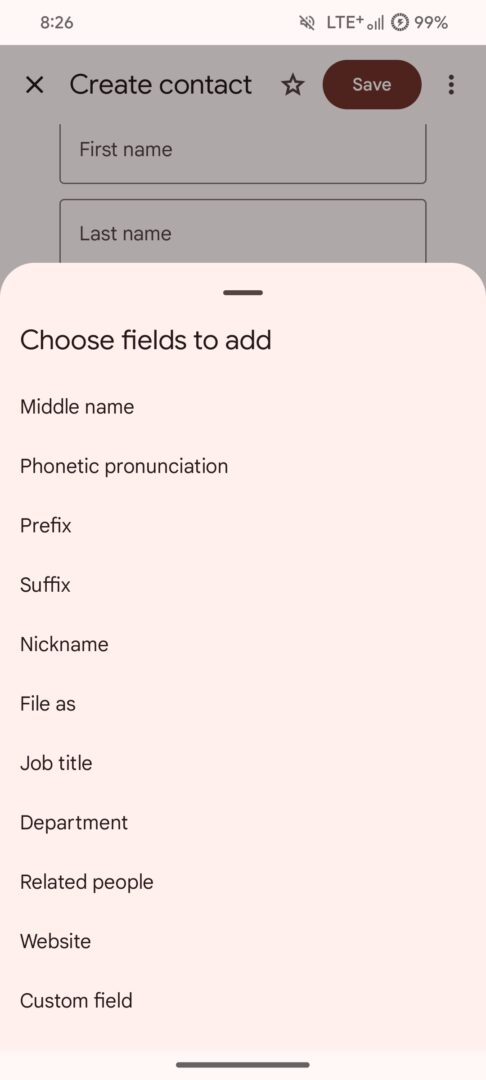 Google Contacts redesign makes adding new contacts more intuitive