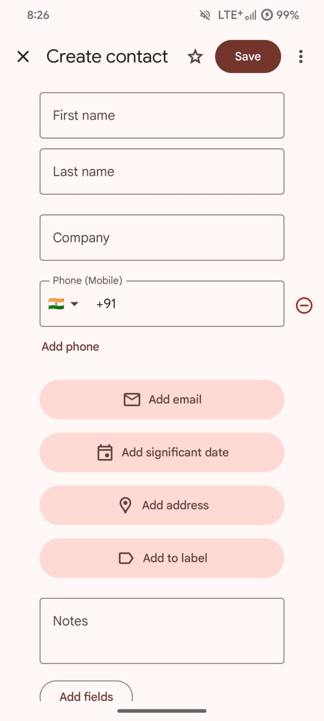 Google Contacts redesign makes adding new contacts more intuitive