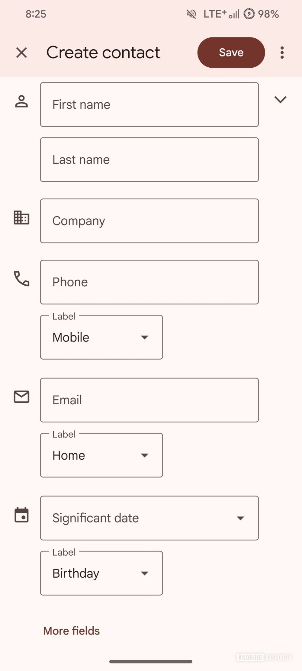 Google Contacts redesign makes adding new contacts more intuitive