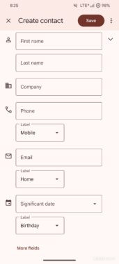 Google Contacts redesign makes adding new contacts more intuitive