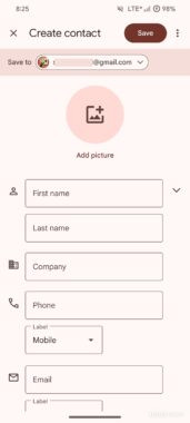 Google Contacts redesign makes adding new contacts more intuitive