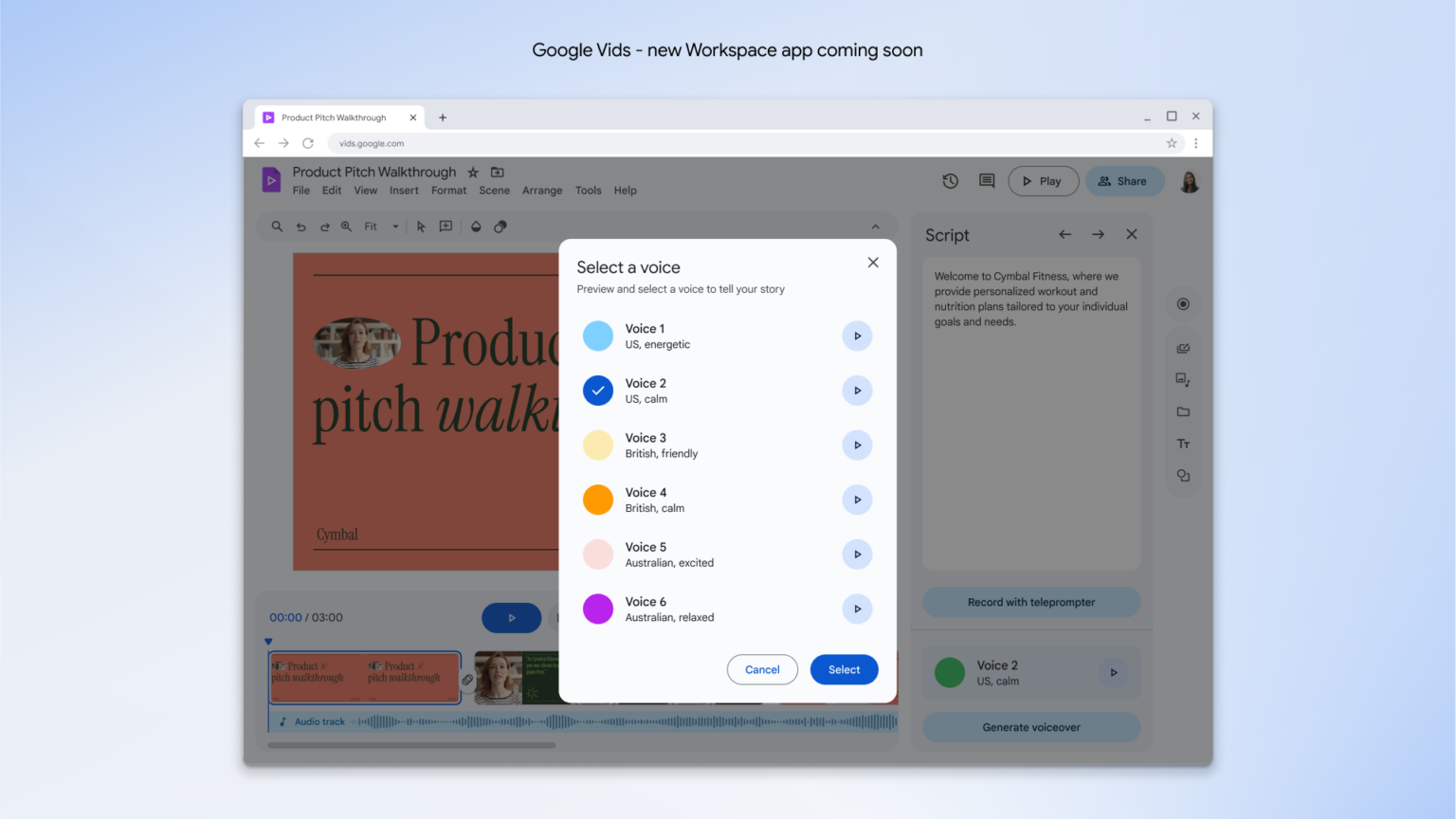 Google Vids launches: A video-creation suite with AI smarts in Workspace