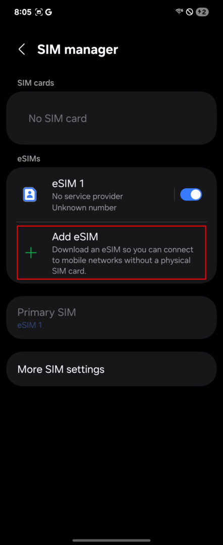 Does the Samsung Galaxy S23 FE support eSIM and dual-SIM?